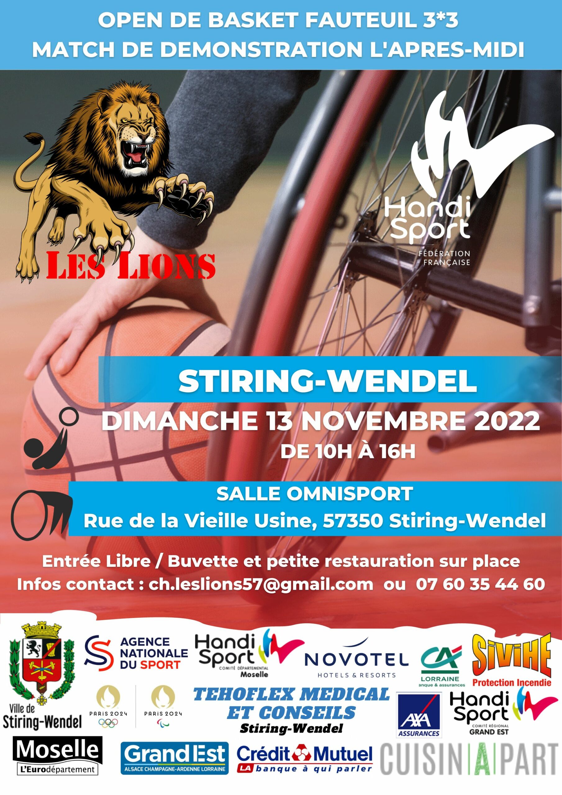 Open de Basket Fauteuil - Commune de STIRING-WENDEL